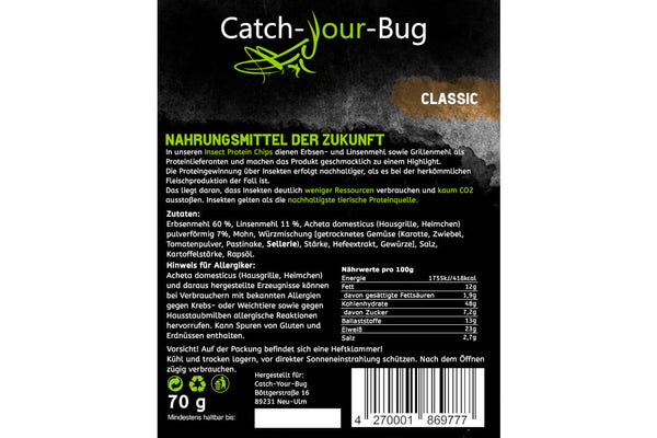 Insektenchips Classic, 70 g - Catch-Your-Bug